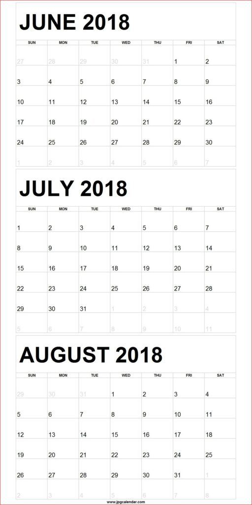 Printable June July August 2026 Calendar - calendar.mammycares.com
