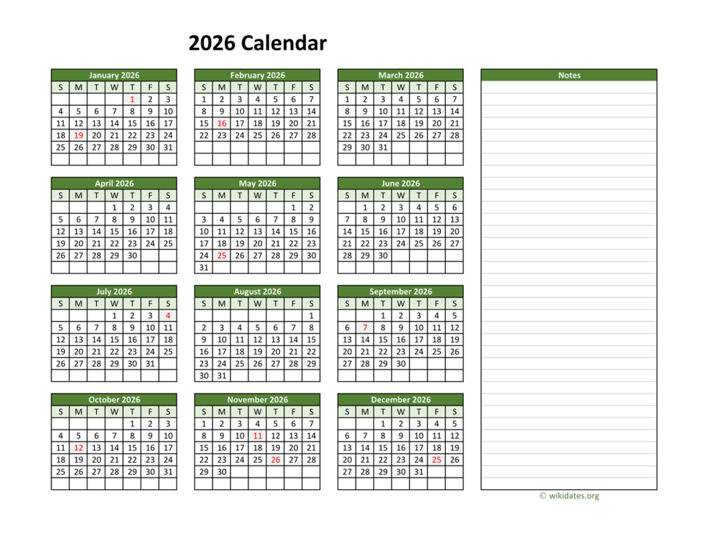 Fiscal Year 2026 Calendar Printable - calendar.mammycares.com